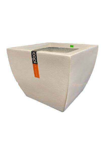 Pot Taper Square Low Ii 33X33X28 White - Triple Tree Nurseryland